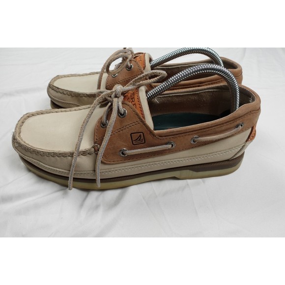 Sperry | Shoes | Mens Sperry Mako Collection Top Sider Beige Boat Shoes ...